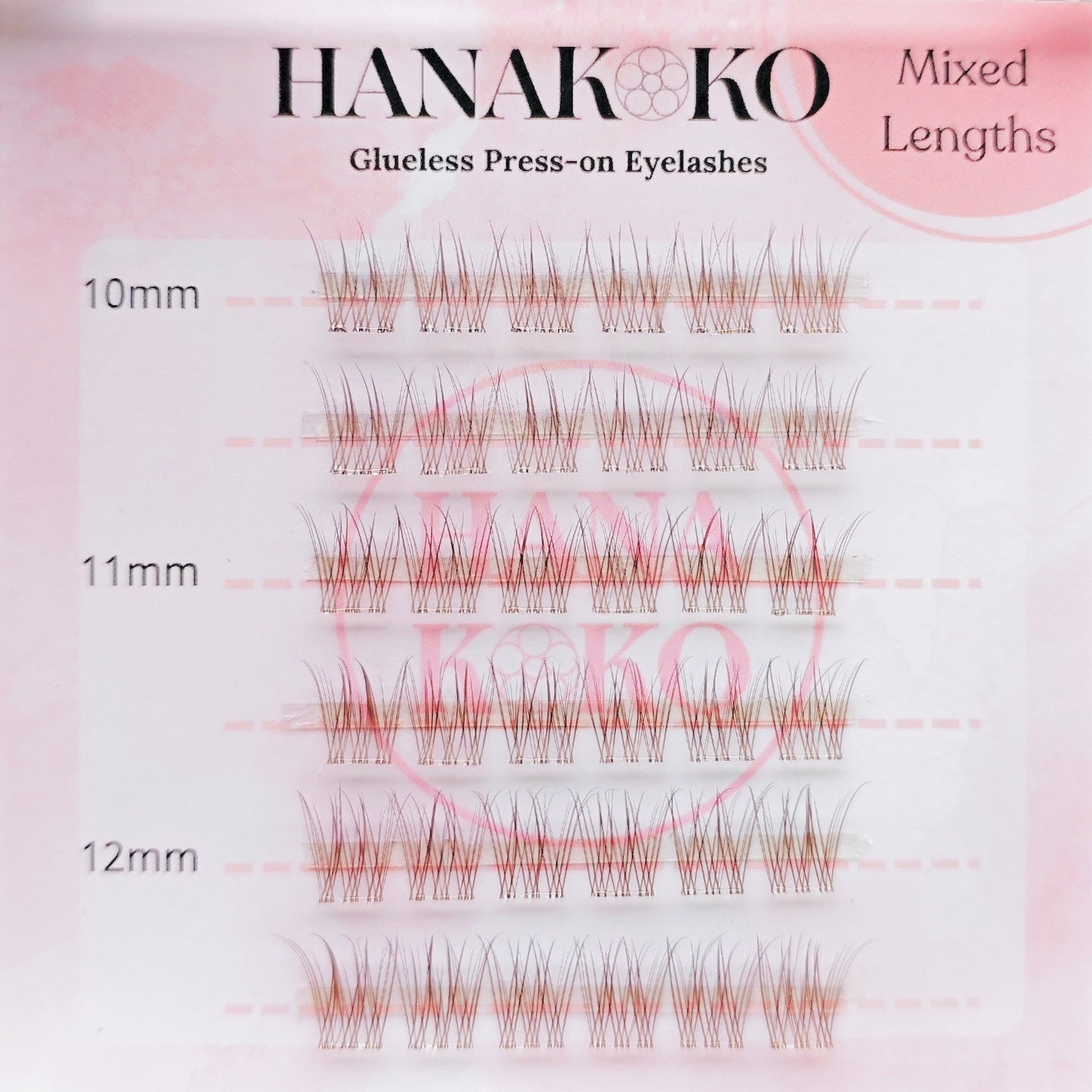 Chocolate Brown Fish Tails Lashes Mixed Length – hanakoko