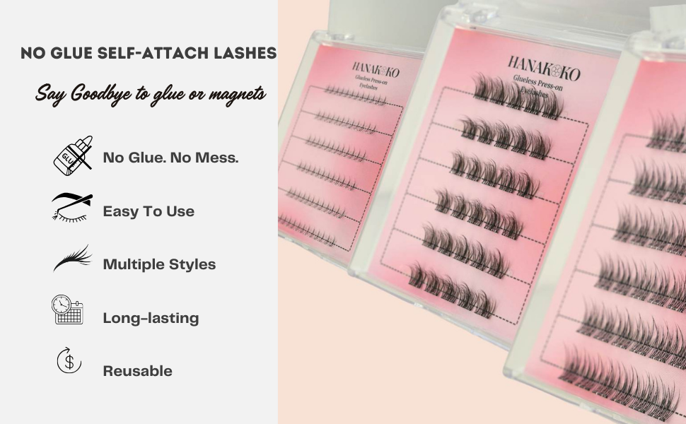 Sunflower Glueless Press-on Eyelashes – hanakoko