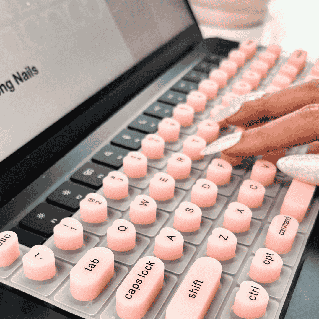 3D Keyboard Cover For Long Nails – hanakoko